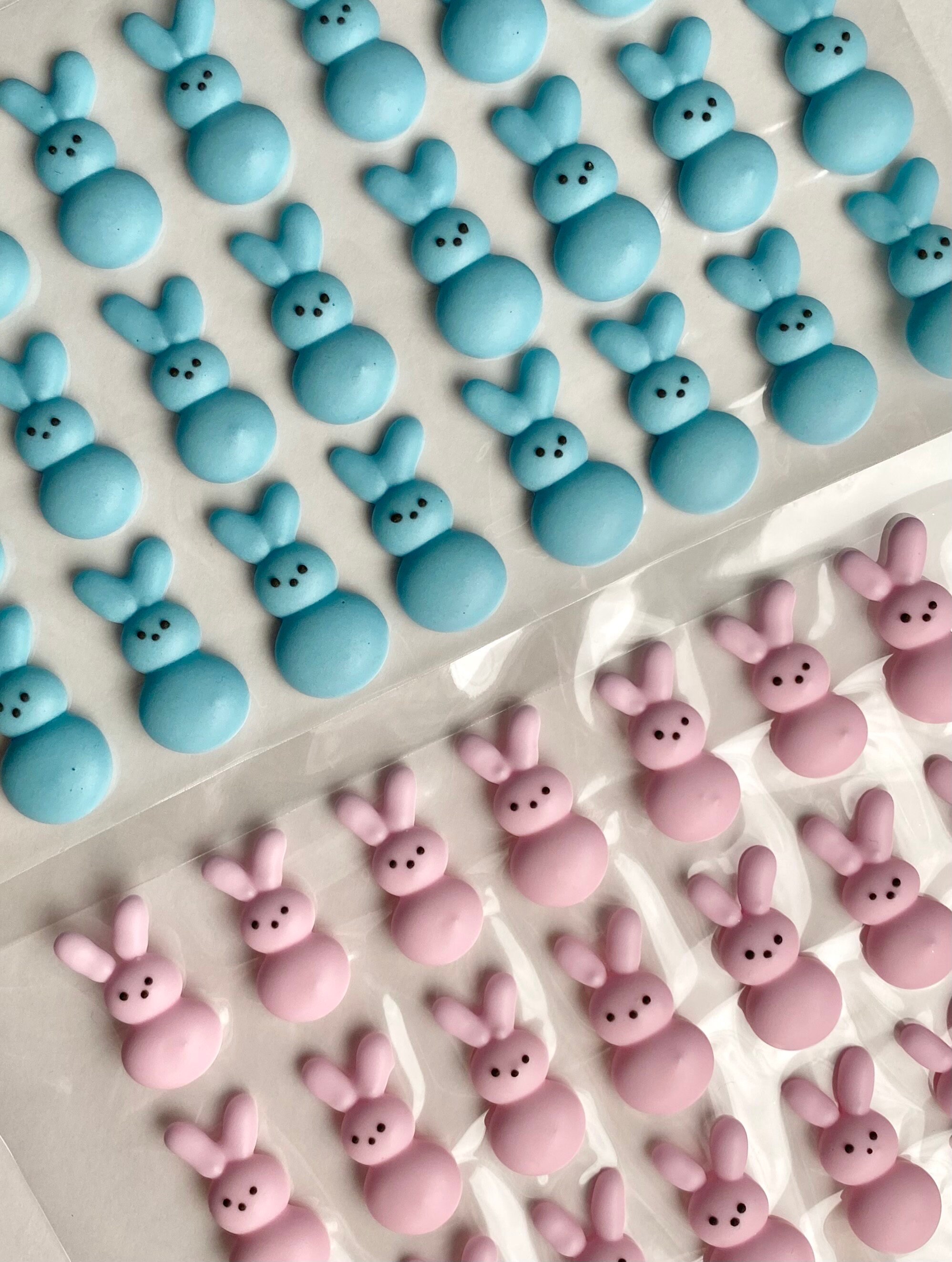 Royal Icing Bunny Pepps / Bunny Sprinkles / Easter Tranfers - Etsy