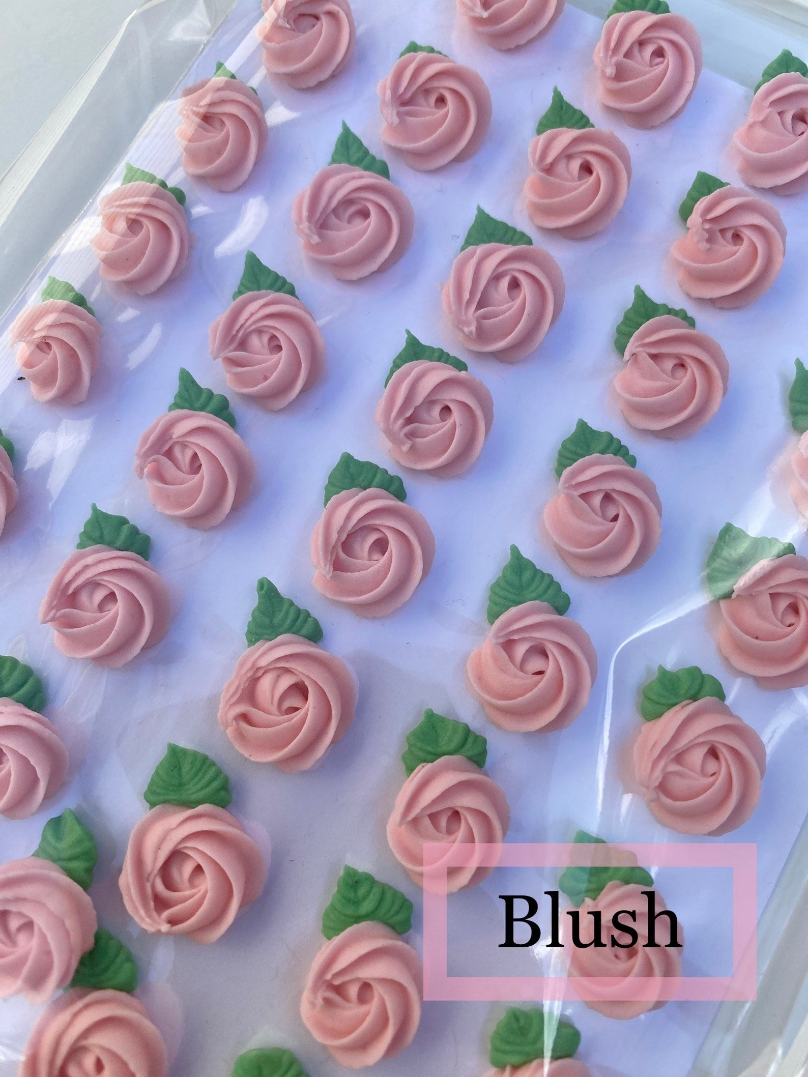 40 Mini Royal Icing Rosettes - Etsy