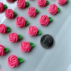 40 Mini Royal Icing Rosettes - Etsy