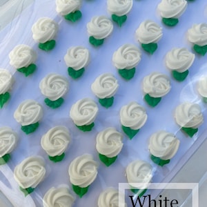 40 Mini Royal Icing Rosettes - Etsy