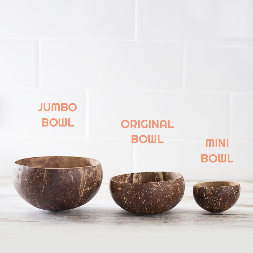 Pinch Bowls Made from Coconut Shells Set of 6 Bowls Dining & Serving ...