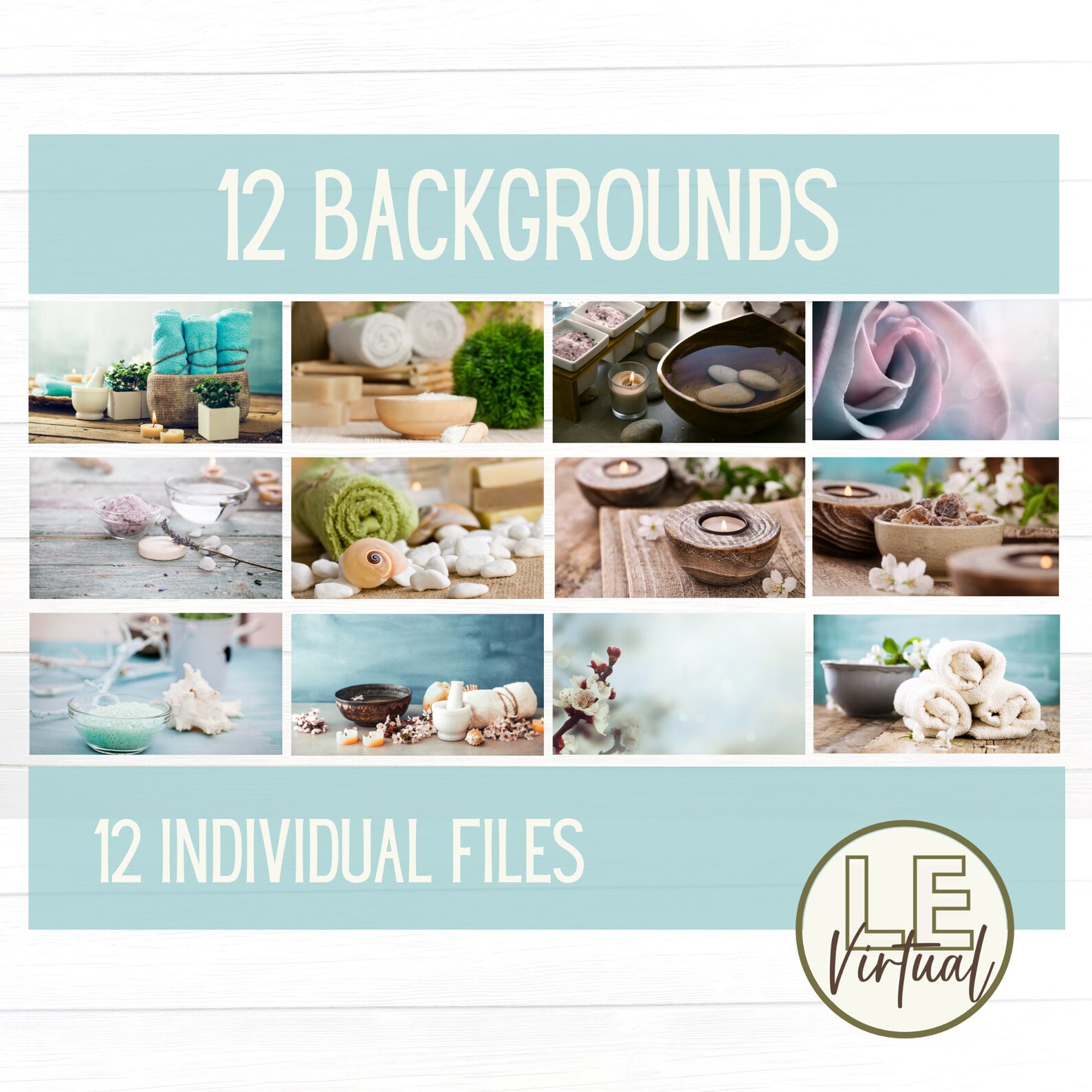 12 ZEN SPA Virtual BACKGROUNDS Zoom Meeting Virtual - Etsy