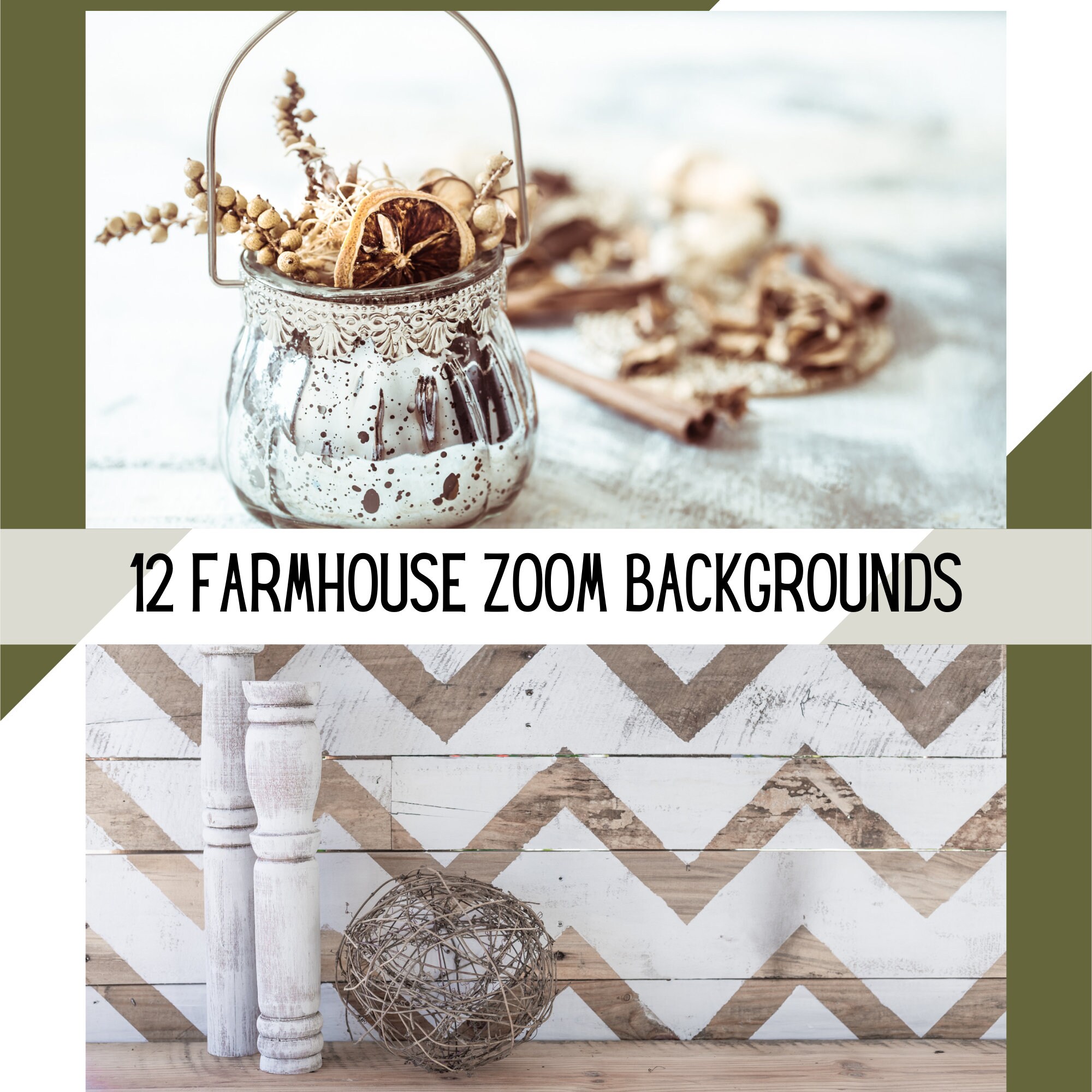 12 FARMHOUSE ZOOM BACKGROUNDS Zoom Meeting Virtual | Etsy