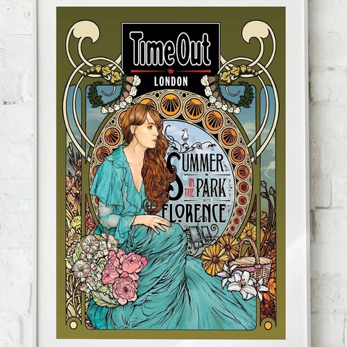 Florence and the Machine Poster Vector Portrait Wall Art - Etsy