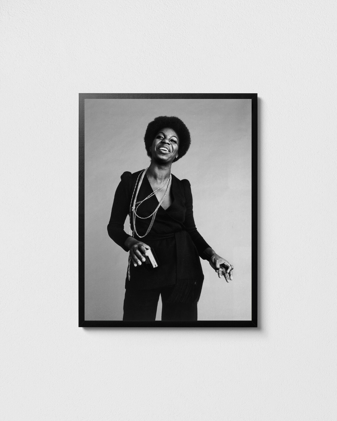 Nina Simone Poster, Nina Simone Black&white, Blues Art, Jazz Art, Music ...