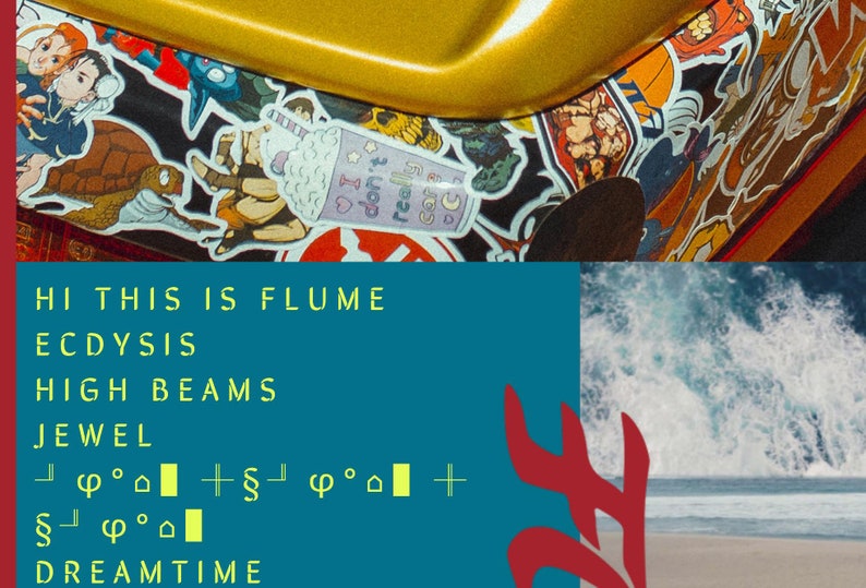 Flume Poster, Hi This is Flume Tracklist Poster, Dance Music Art, DJ ...