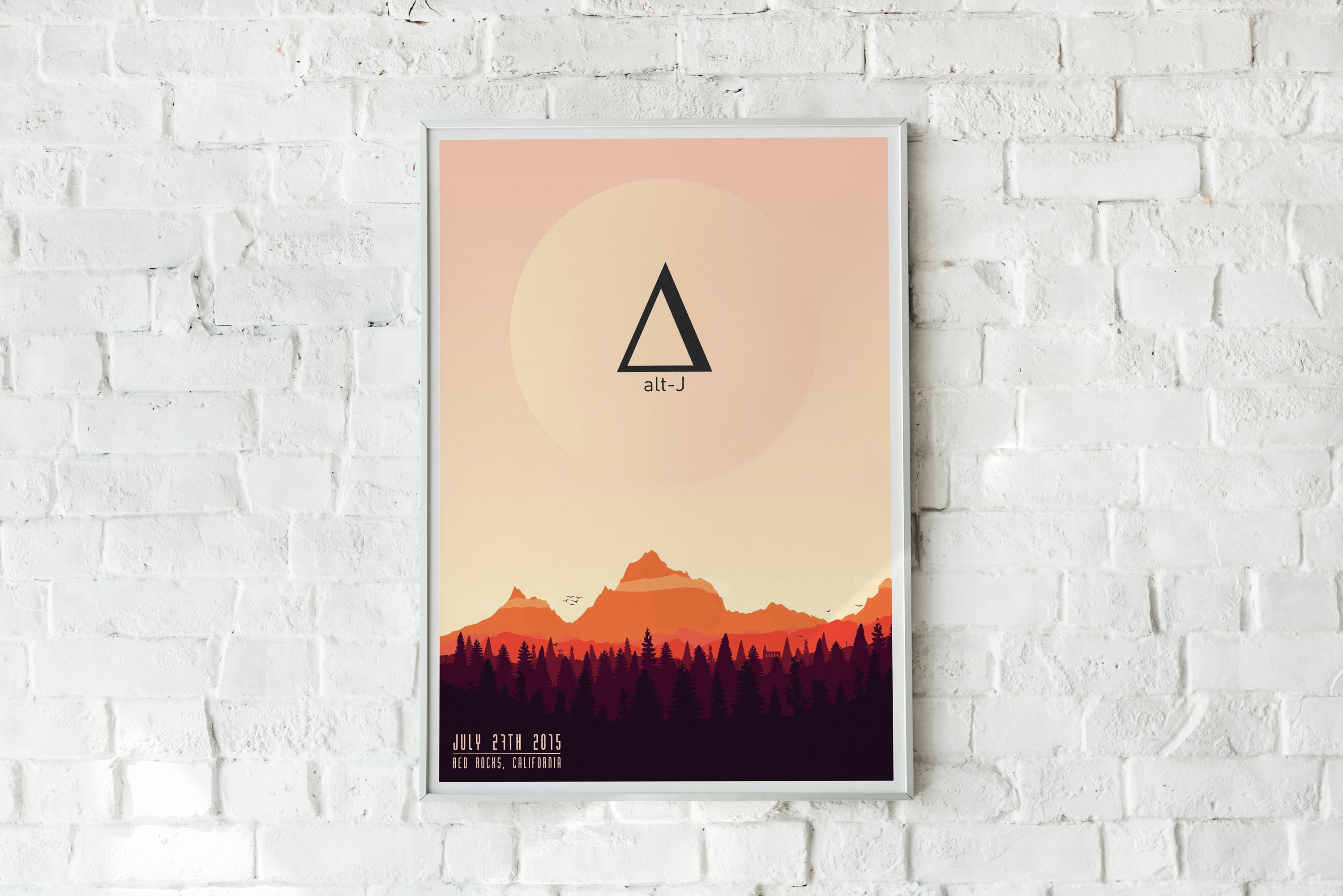 Alt-j Red Rocks Concert Poster: Indie Rock Music Print - Etsy