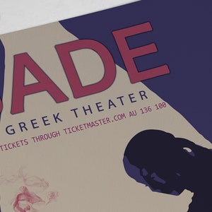 Sade Adu Poster, Sade Adu Concert Print, Romantic Gift, Tour Posters ...