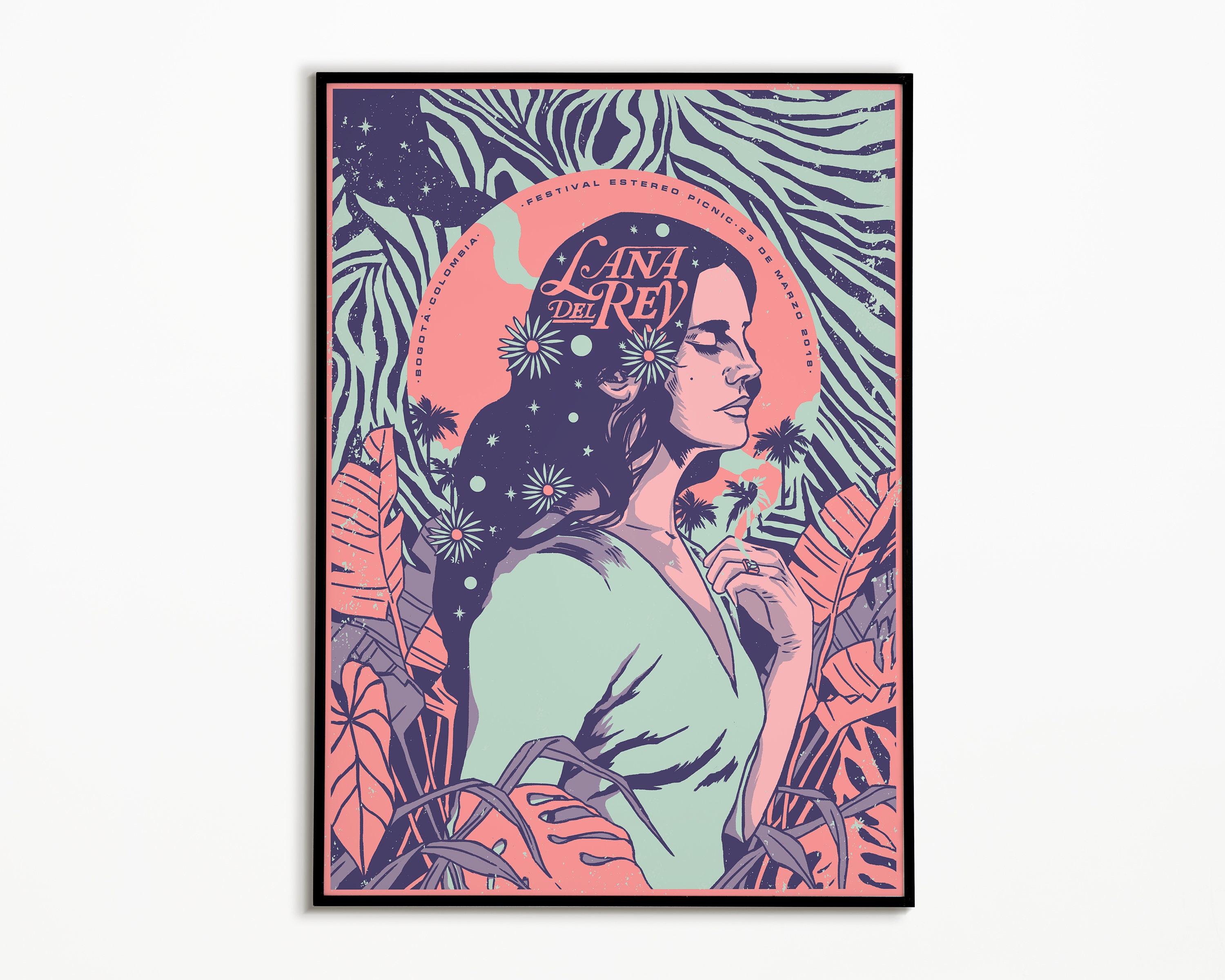 Lana Del Rey Poster, Lana Del Rey Concert Print, Indie Music Poster ...