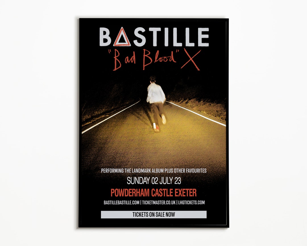 Bastille Concert Poster, Bastille Print, Music Decor, Concert Poster ...