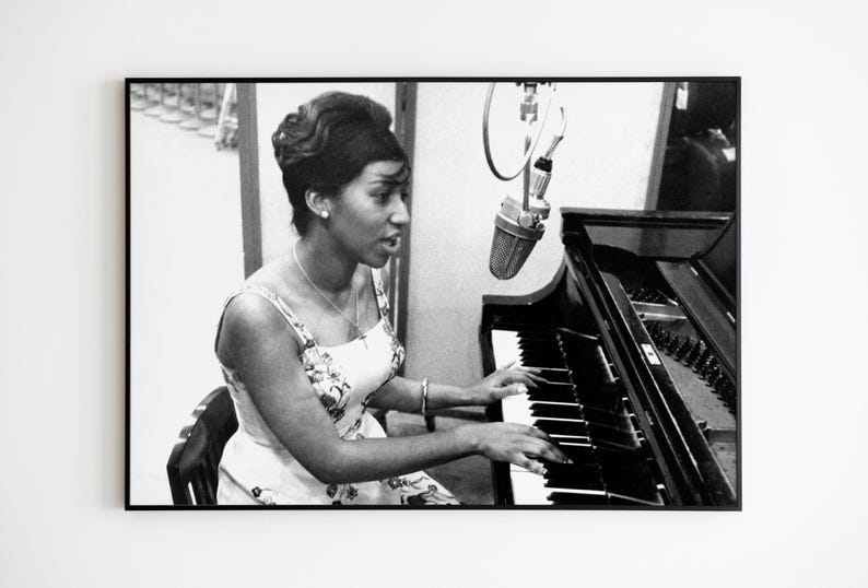 Young Aretha Franklin Poster - Queen of Soul Vintage Art Print, Retro ...
