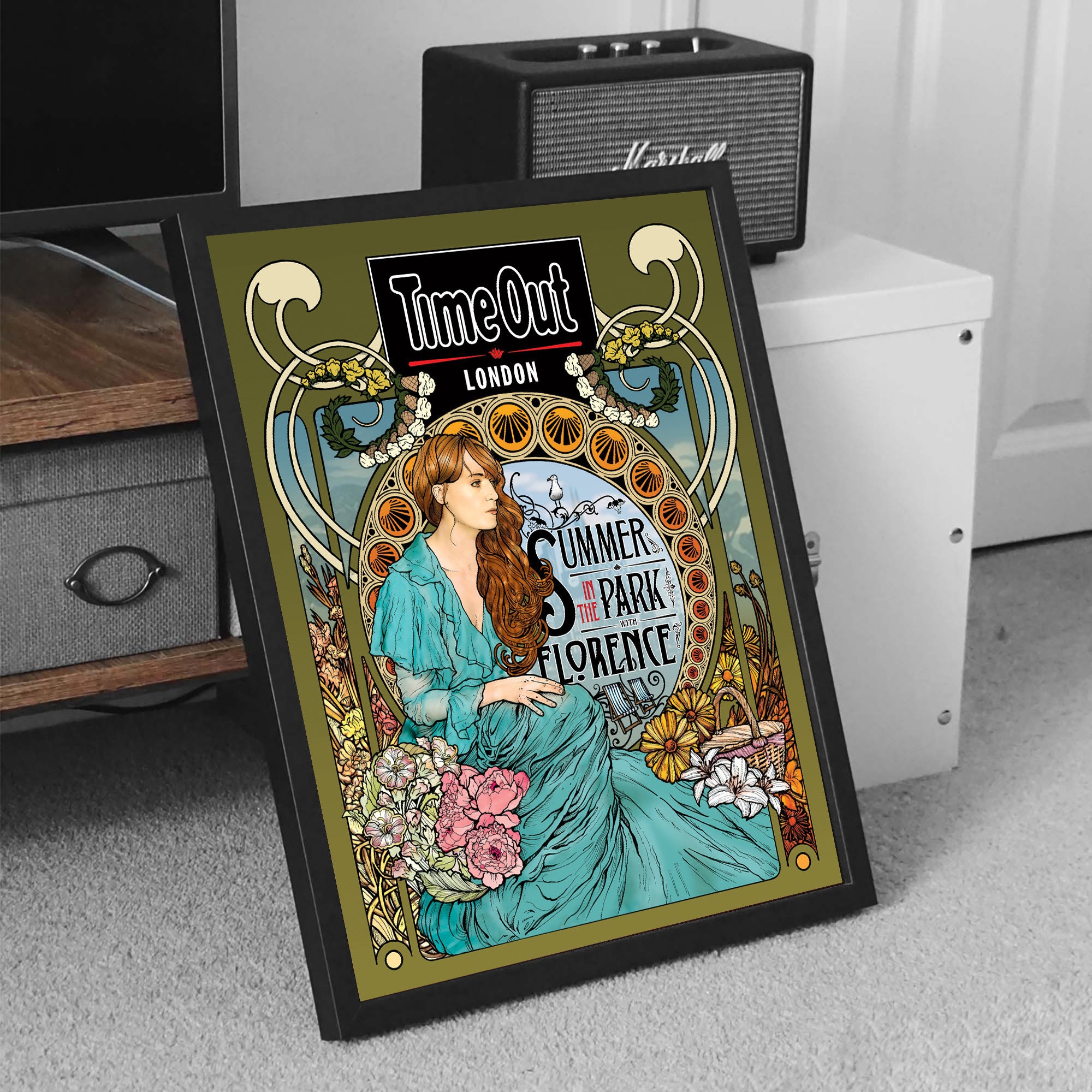 Florence and the Machine Poster: Art Nouveau Indie Music Decor - Etsy ...