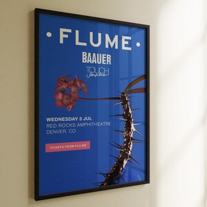 Flume Red Rocks Amphitheatre Poster: Denver Dance Music Art - Etsy