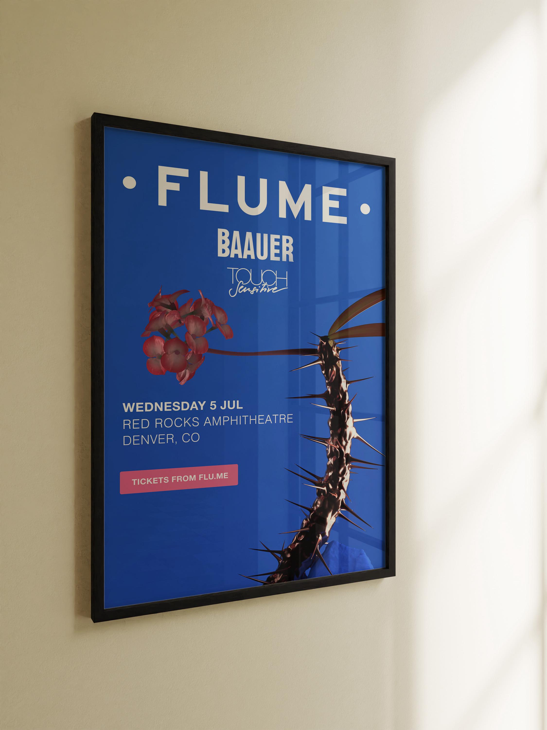 Flume Red Rocks Amphitheatre Poster: Denver Dance Music Art - Etsy