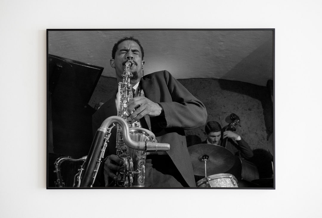 Eric Dolphy Poster - Black and White Jazz Print, Jazz Gift, Music Wall ...