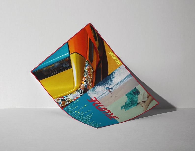 Flume Poster, Hi This is Flume Tracklist Poster, Dance Music Art, DJ ...