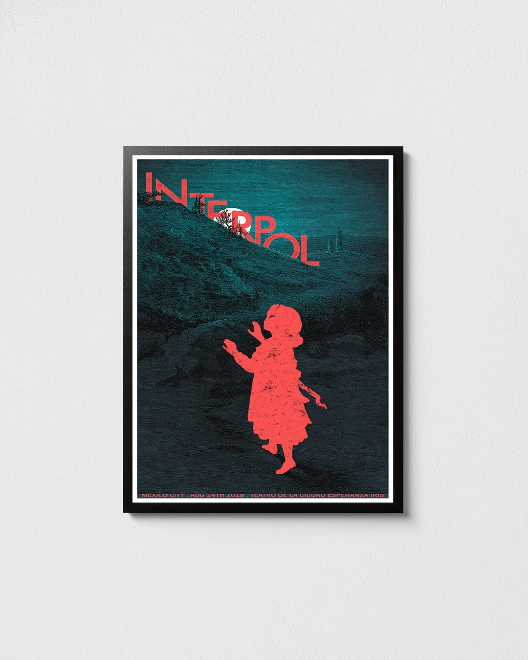 Interpol Concert Poster: Mexico City 2018, Indie Rock Art - Etsy
