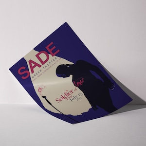 Sade Adu Poster, Sade Adu Concert Print, Romantic Gift, Tour Posters ...