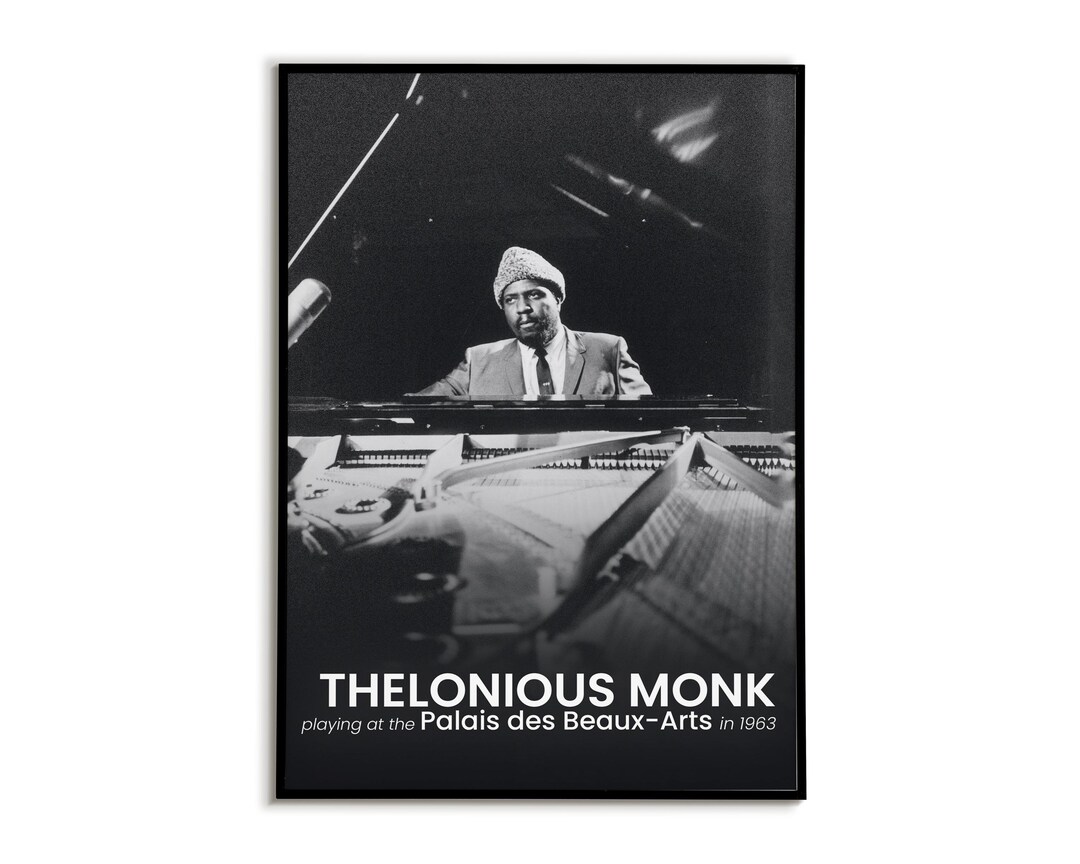 Thelonious Monk Poster, Best Jazz Artists of All Time, Jazz Poster ...