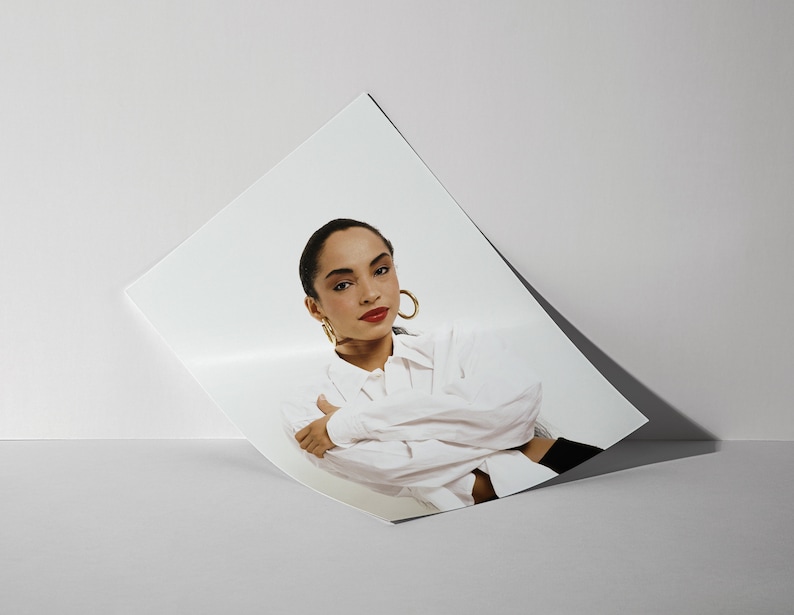 Sade Adu Portrait Poster: Iconic Music Legend, Satin Print - Etsy
