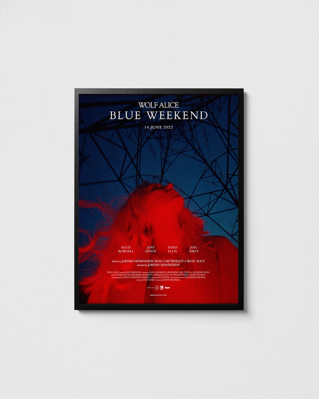 Wolf Alice Blue Weekend Poster: Rock Music Wall Art - Etsy