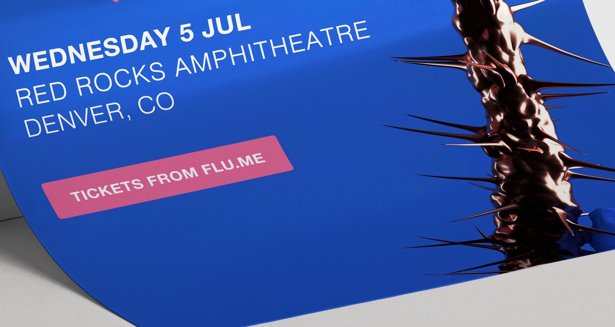 Flume Red Rocks Amphitheatre Poster: Denver Dance Music Art - Etsy