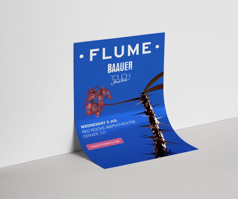 Flume Red Rocks Amphitheatre Poster: Denver Dance Music Art - Etsy
