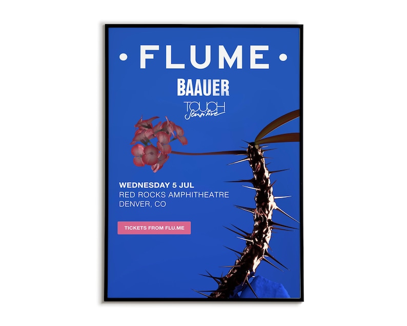 Flume Red Rocks Amphitheatre Poster: Denver Dance Music Art - Etsy