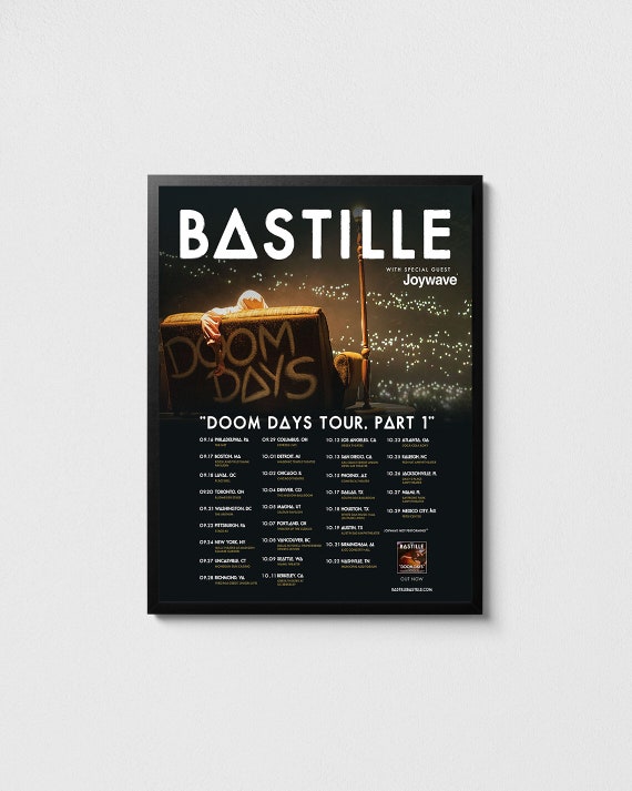 Bastille 'doom Days' Tour Poster Bastille Gig Print - Etsy