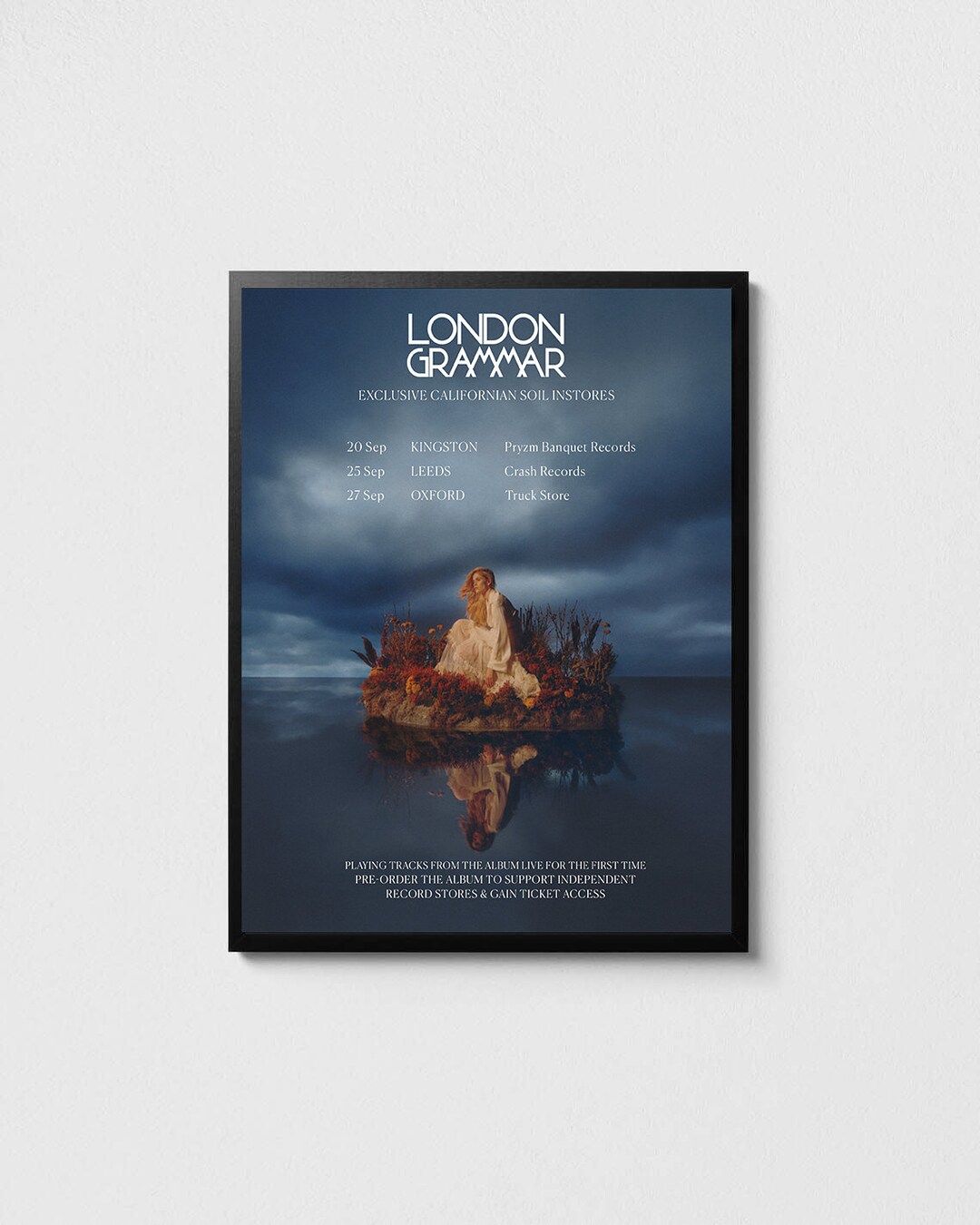London Grammar Poster, London Grammar 'californian Soil' Tour Wall Art ...