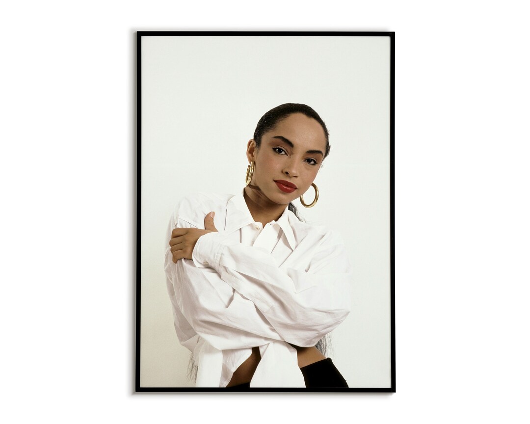 Sade Poster, Iconic Sade Adu Portrait, Music Wall Decor, Romantic Wall ...