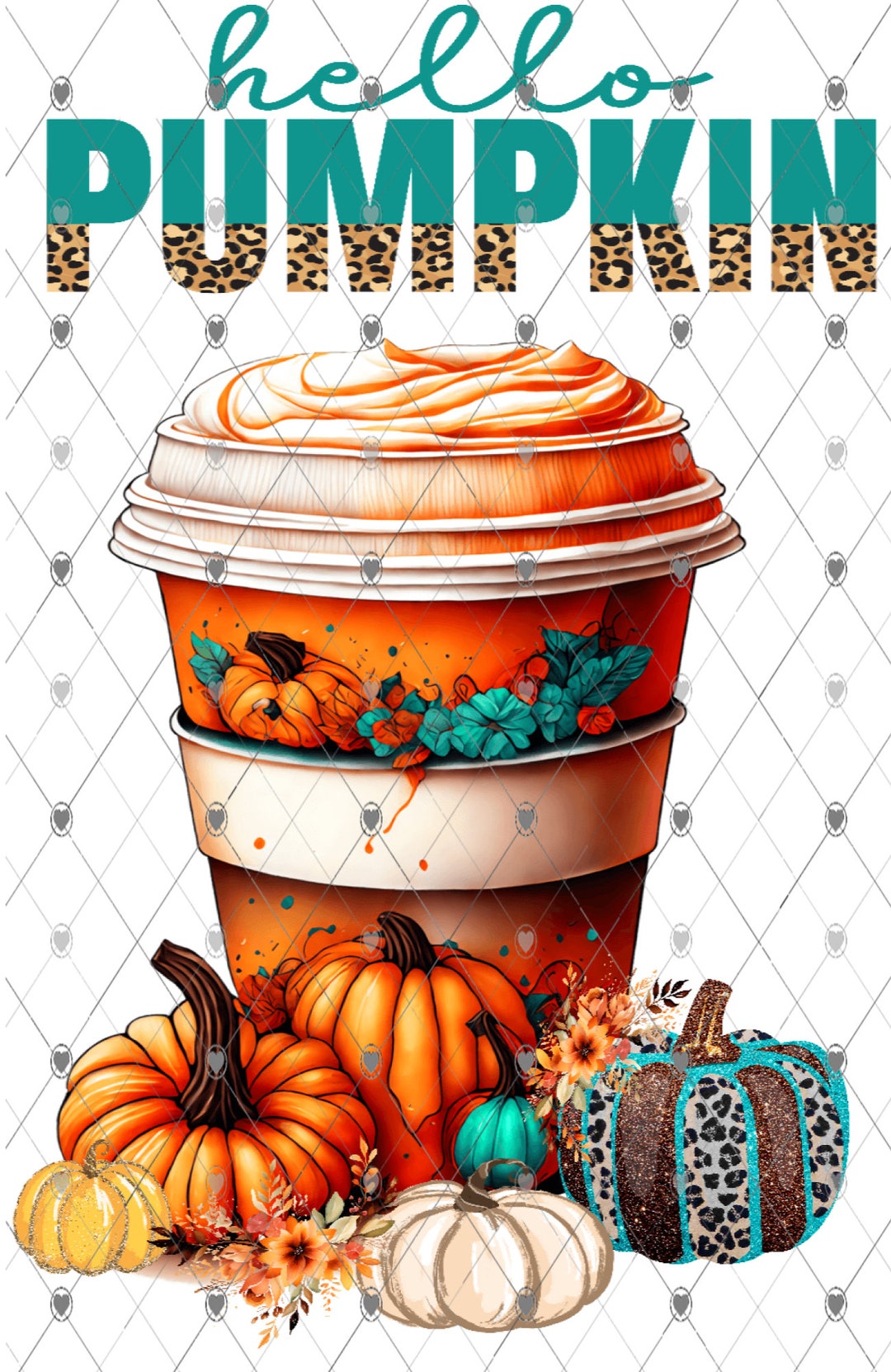 Hello Pumpkin, Fall Coffee , Pumpkins and Flowers, Fall Png, Fall Shirt ...