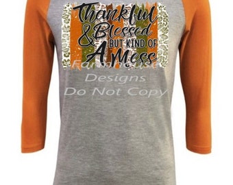 Orange Raglan Shirt - Etsy