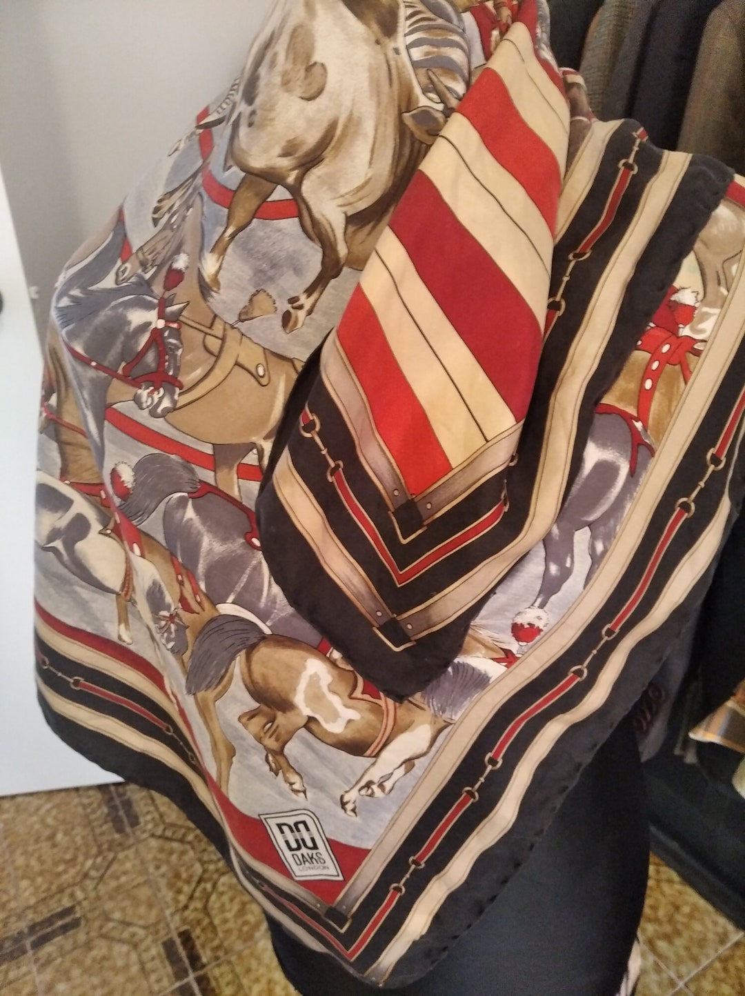 Vintage 1980's Daks of London Silk Scarf..... Excellent.. Super Rare - Etsy