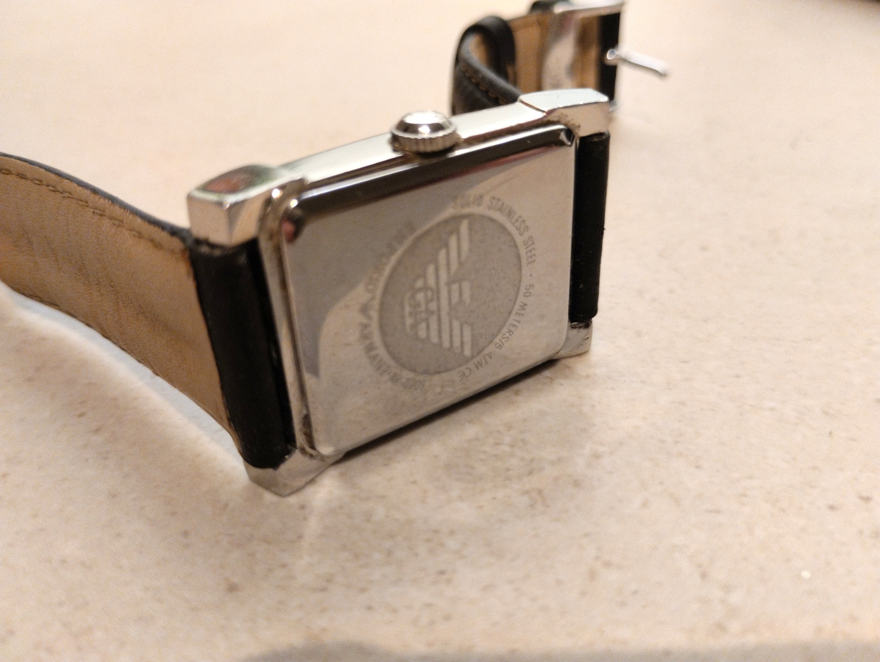 Mens Vintage Emporio Armani Tank Style Watch . - Etsy UK