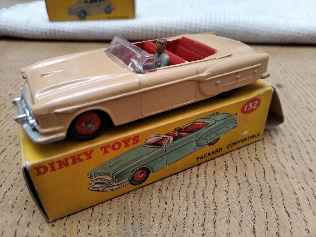 Vintage Dinky Toy Packard Convertible, no.132...Near Mint with Box ...