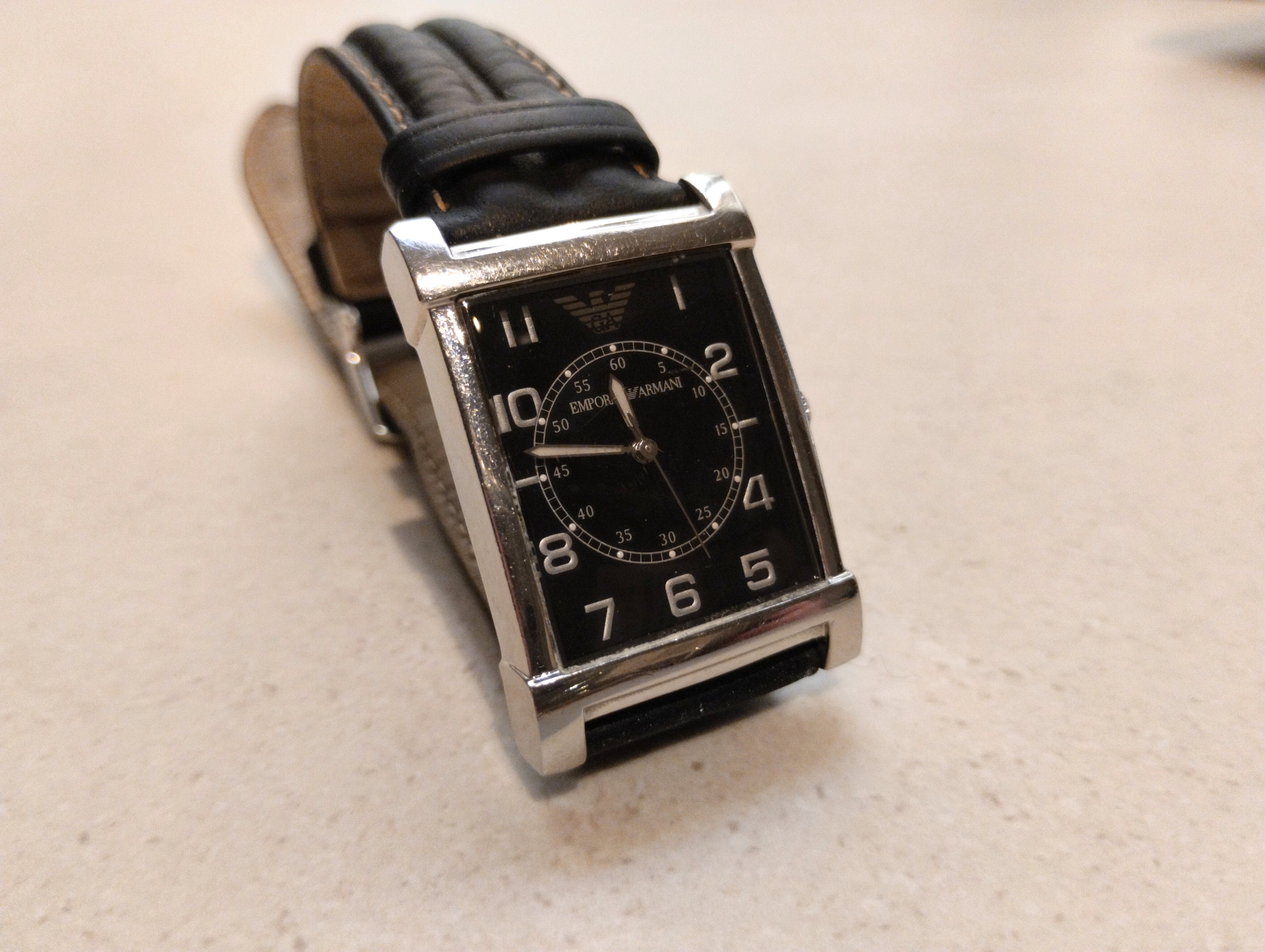 Mens Vintage Emporio Armani Tank Style Watch . - Etsy UK