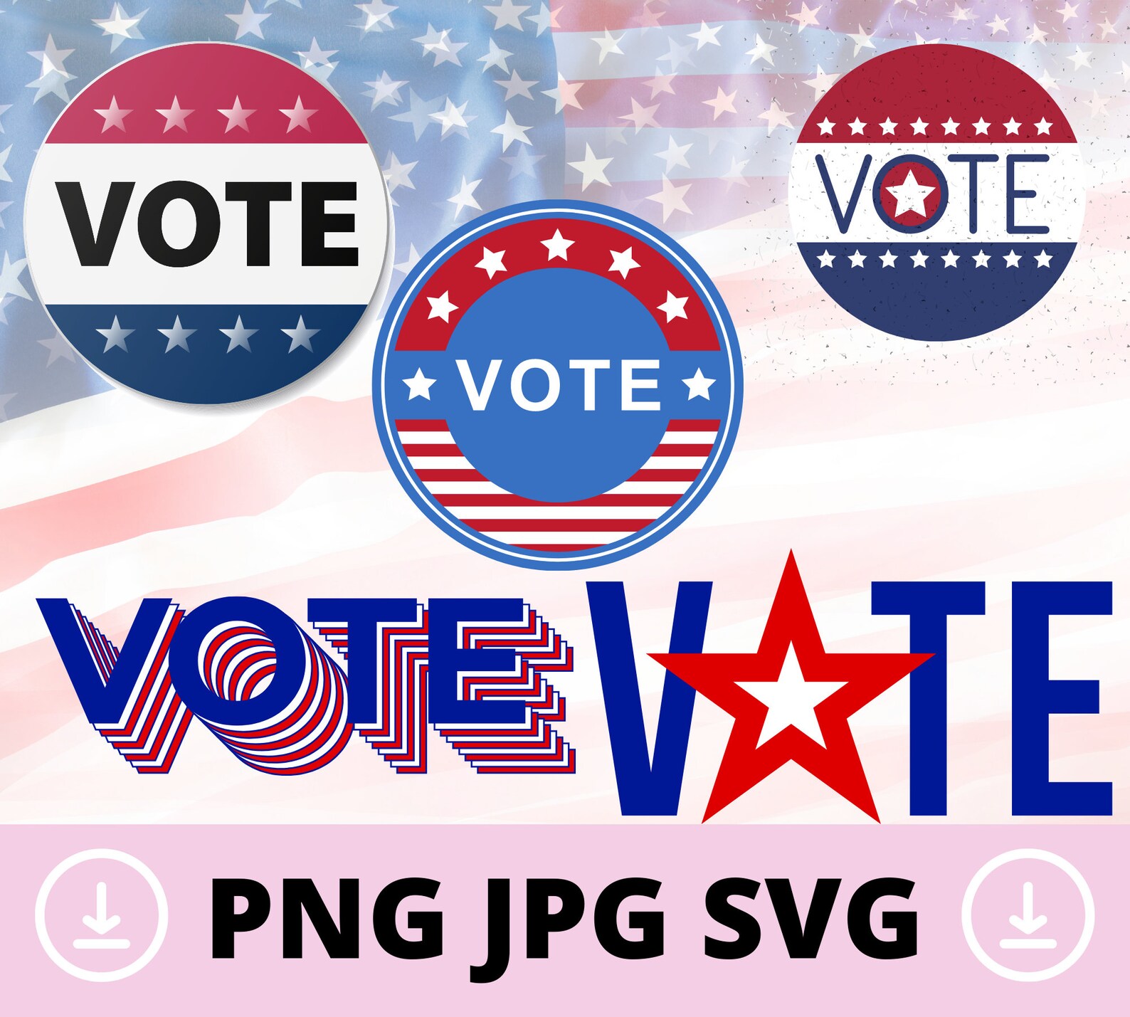 Vote SVG Vote JPG Vote Png Vote Cut File Vote Svg Files | Etsy UK