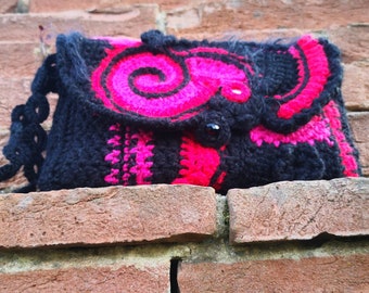 Crochet Free Form Bag - Etsy