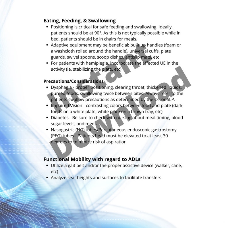 Acute Care Rehab, Adls, Activities of Daily Living, Occupational ...