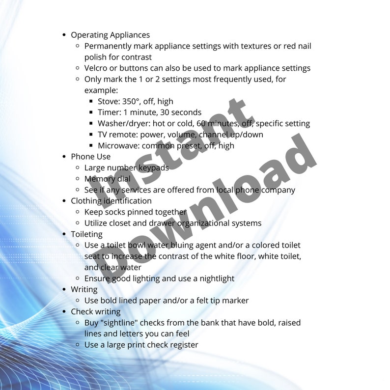 Acute Care Rehab, Low Vision Adaptations, Occupational Therapy, OT ...