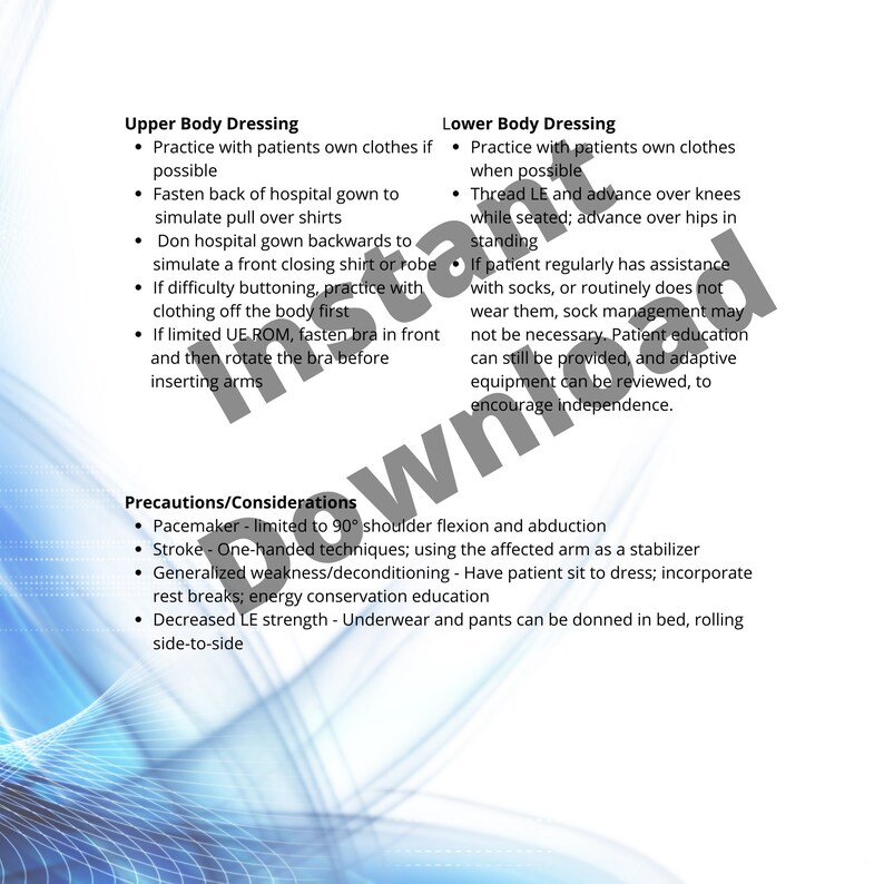 Acute Care Rehab, Adls, Activities of Daily Living, Occupational ...