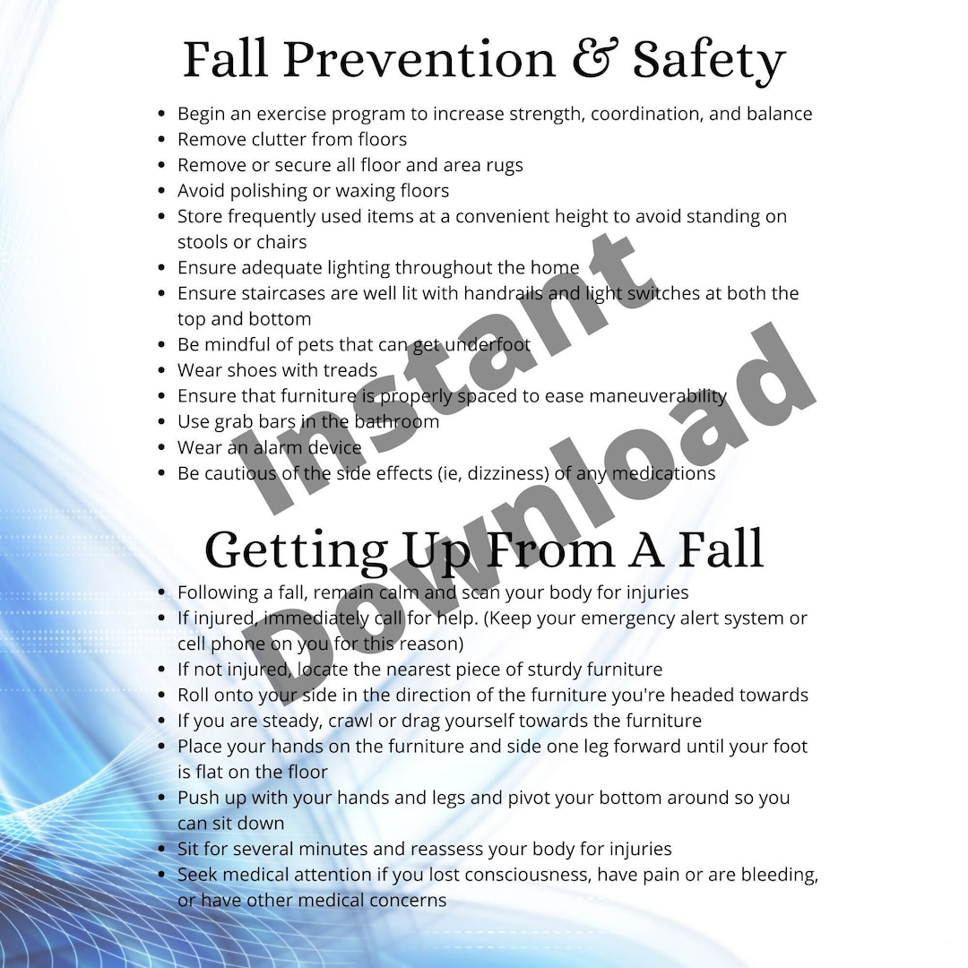 Acute Care Rehab, Fall Prevention & Safety Tips, Occupational Therapy ...