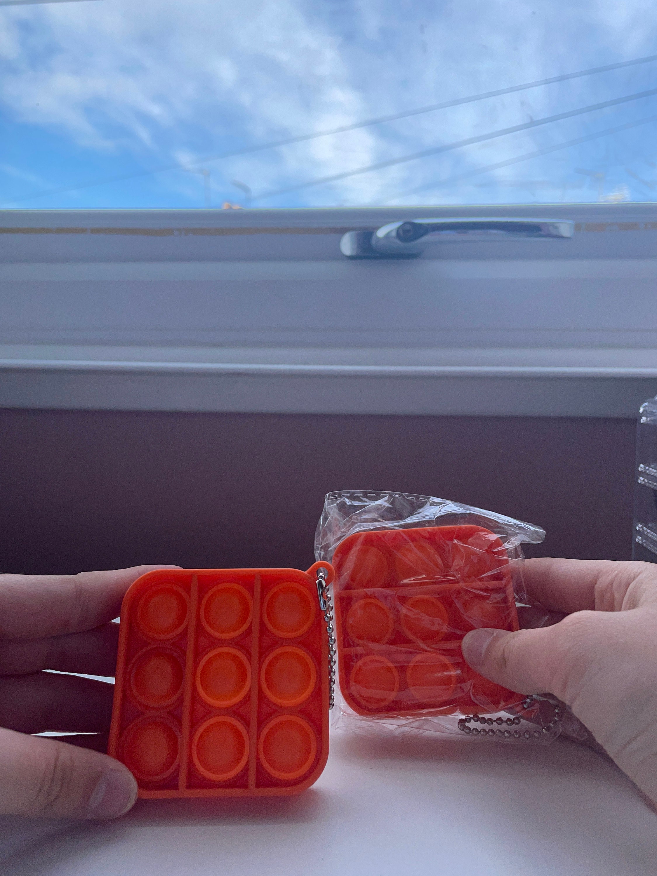 1 orange square mini pop its | Etsy