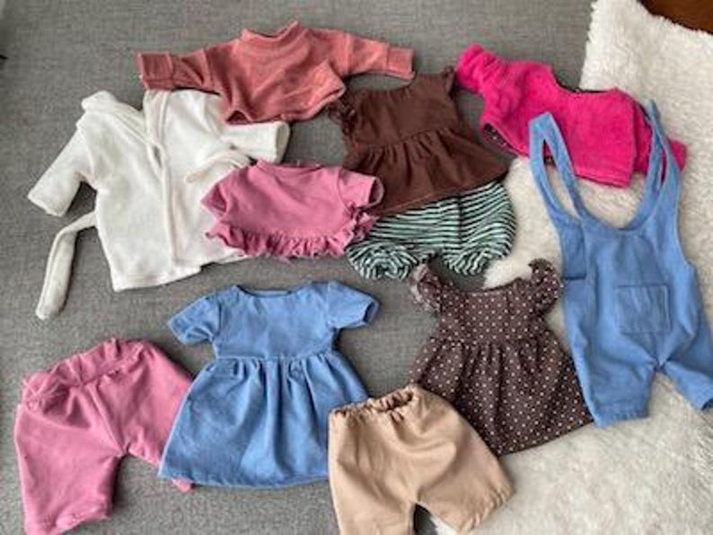 Doll Clothing Sewing Pattern Bundle PDF | Fits 36 and 43 Cm Dolls | 10 ...