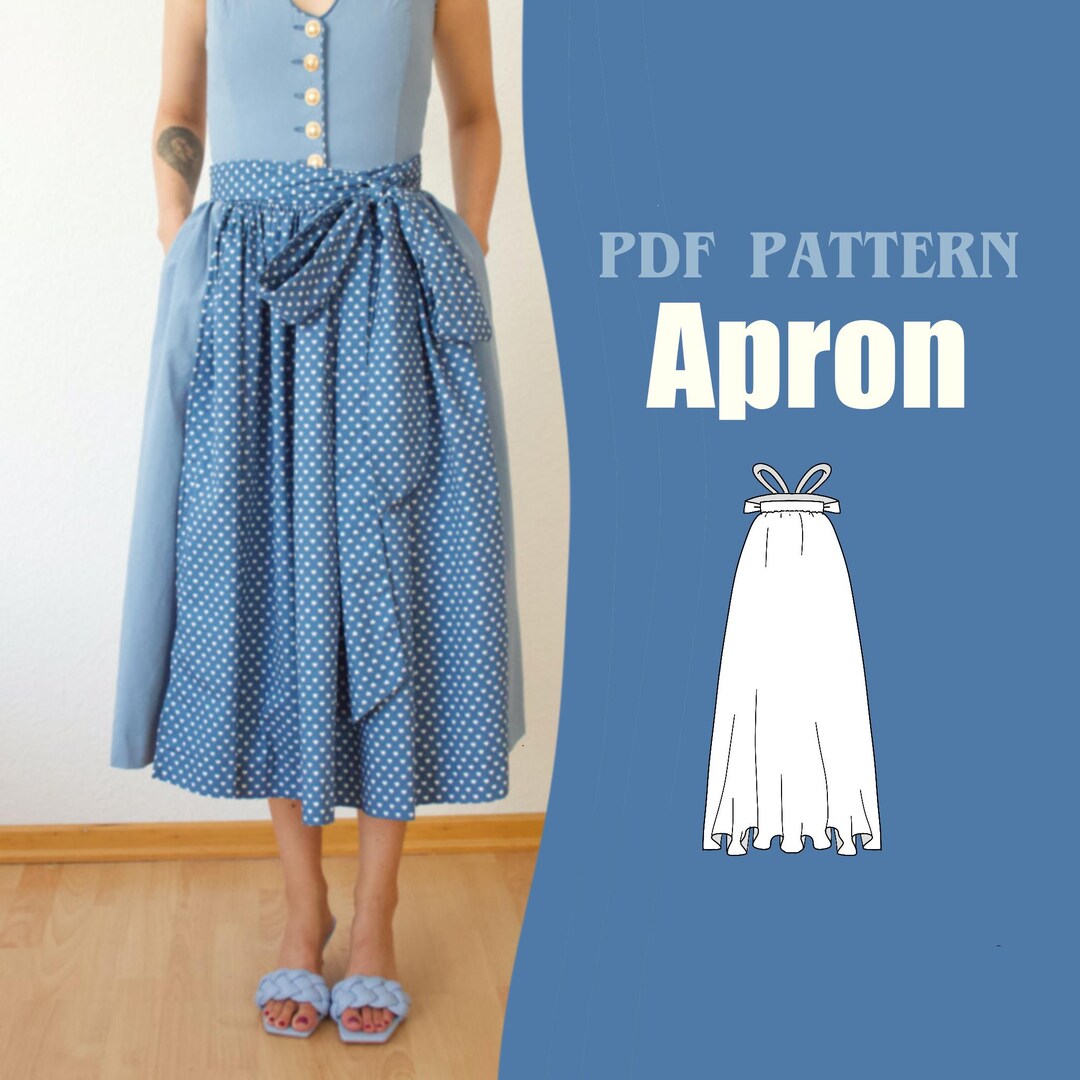 APRON SEWING PATTERN - Oktoberfest Apron Digital Sewing Pattern - One ...