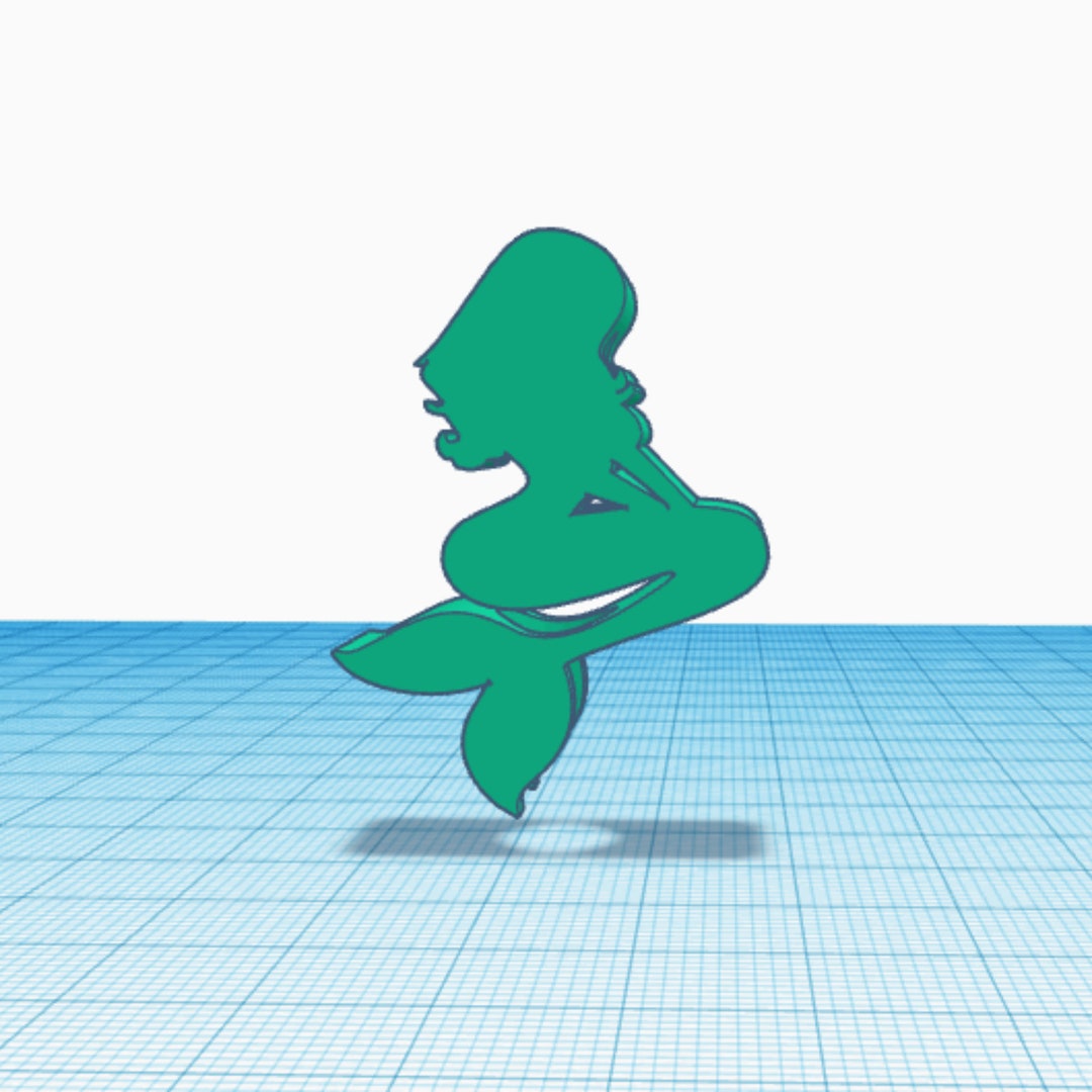 Mermaid Straw Buddy Straw Topper Digital 3D Print STL File - Etsy