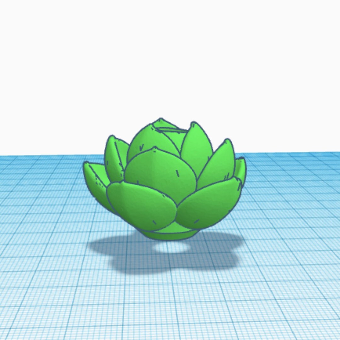 Succulent Straw Buddy Straw Topper STL 3D Print File - Etsy
