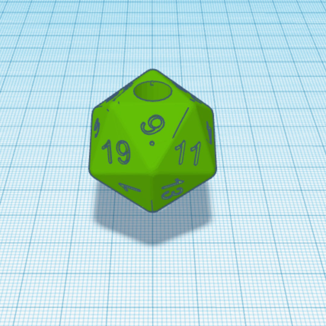 D20 Straw Buddy Straw Topper Digital 3D Print STL File - Etsy