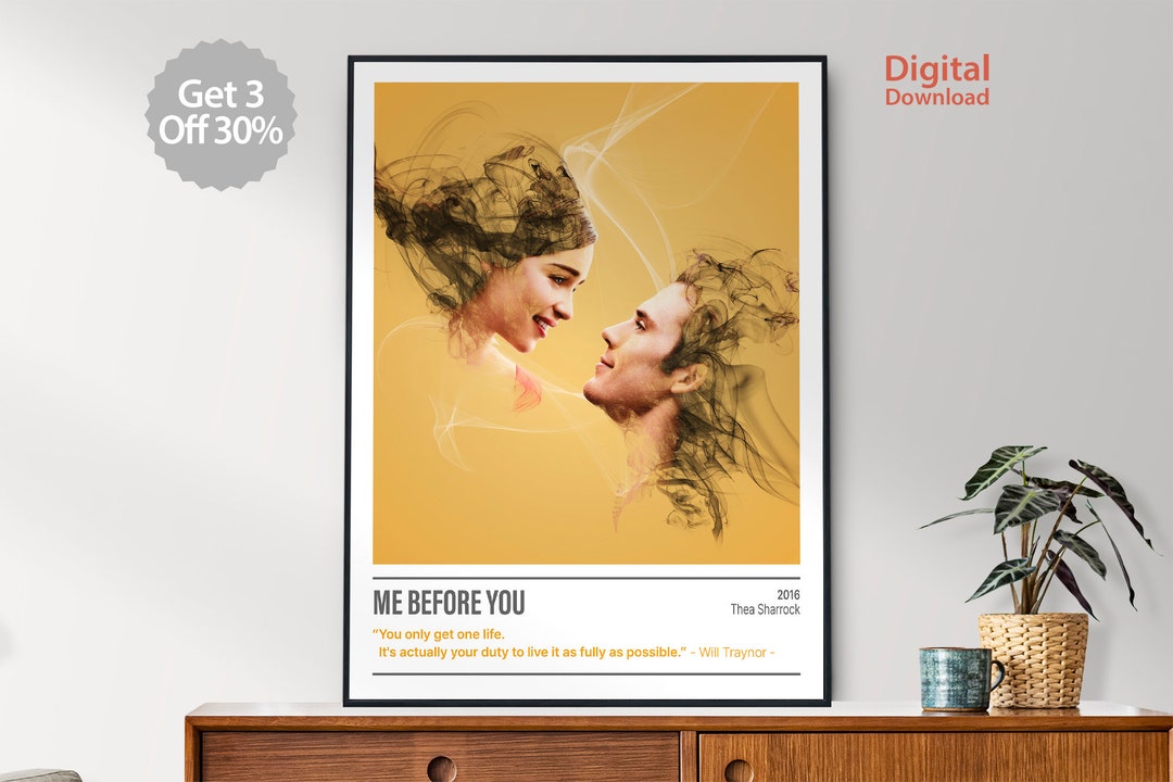ME BEFORE YOU Movie Poster, Movie Quotes, Wall Deco Poster, Film Wall ...